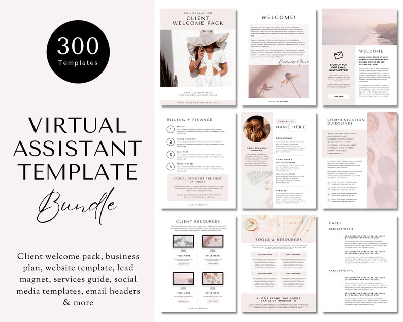Virtual Assistant Templates, Virtual Assistant Website, Virtual ...