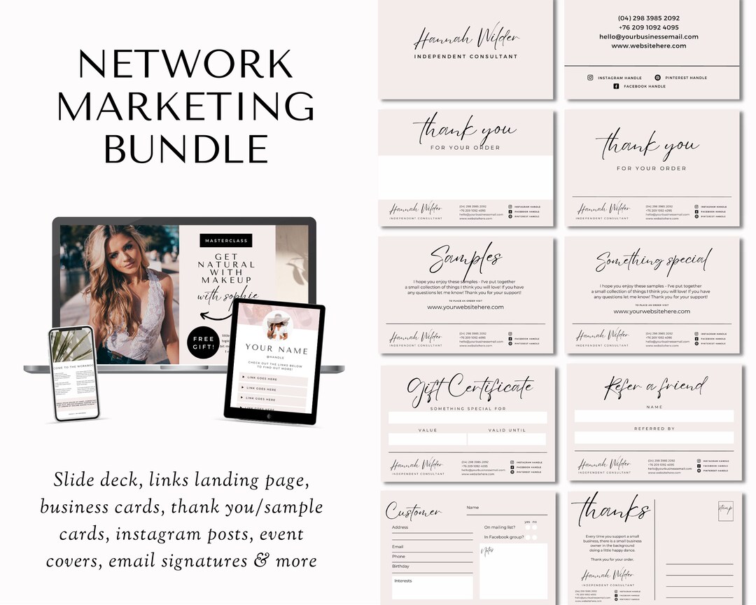 Network Marketing Bundle, MLM Canva Templates, MLM Business Planner ...