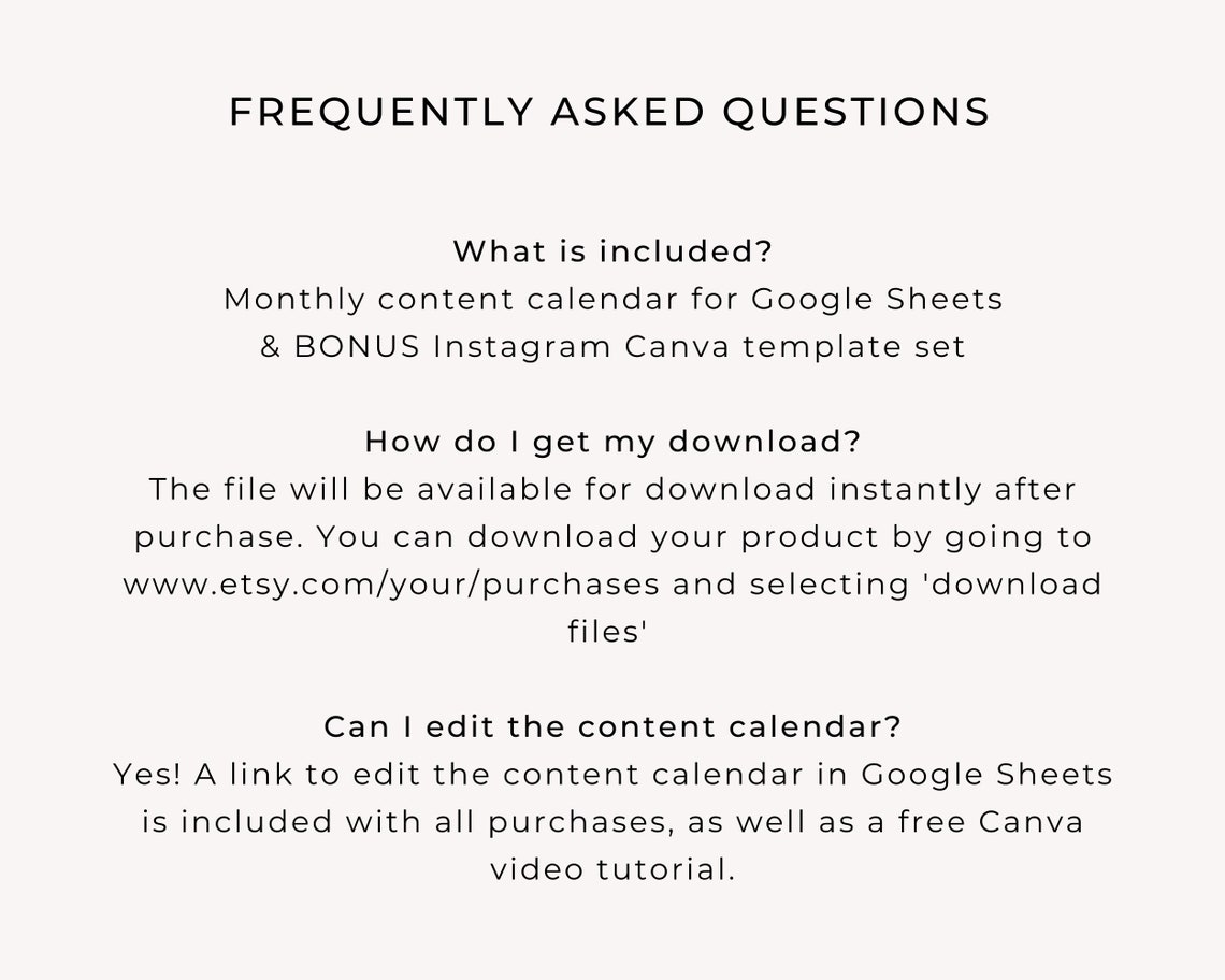 Social Media Planner Spreadsheet, Content Calendar, Instagram Planner ...