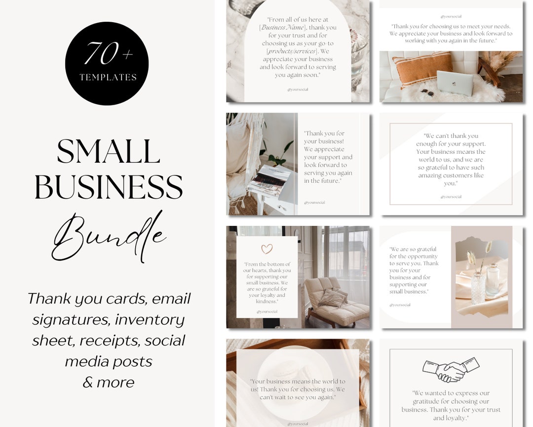 Small Business Canva Template Bundle, Small Business Resources, Small ...