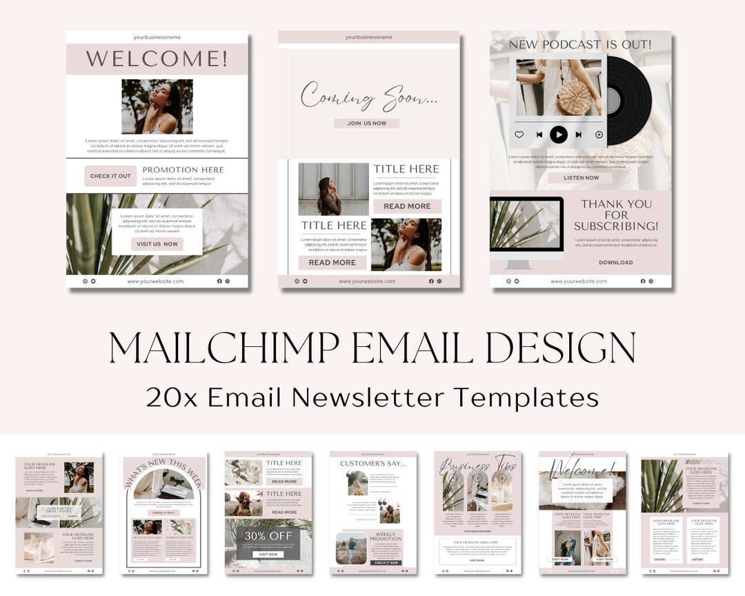 Mail Chimp Email Template, Email Template Canva, Email Template Design ...