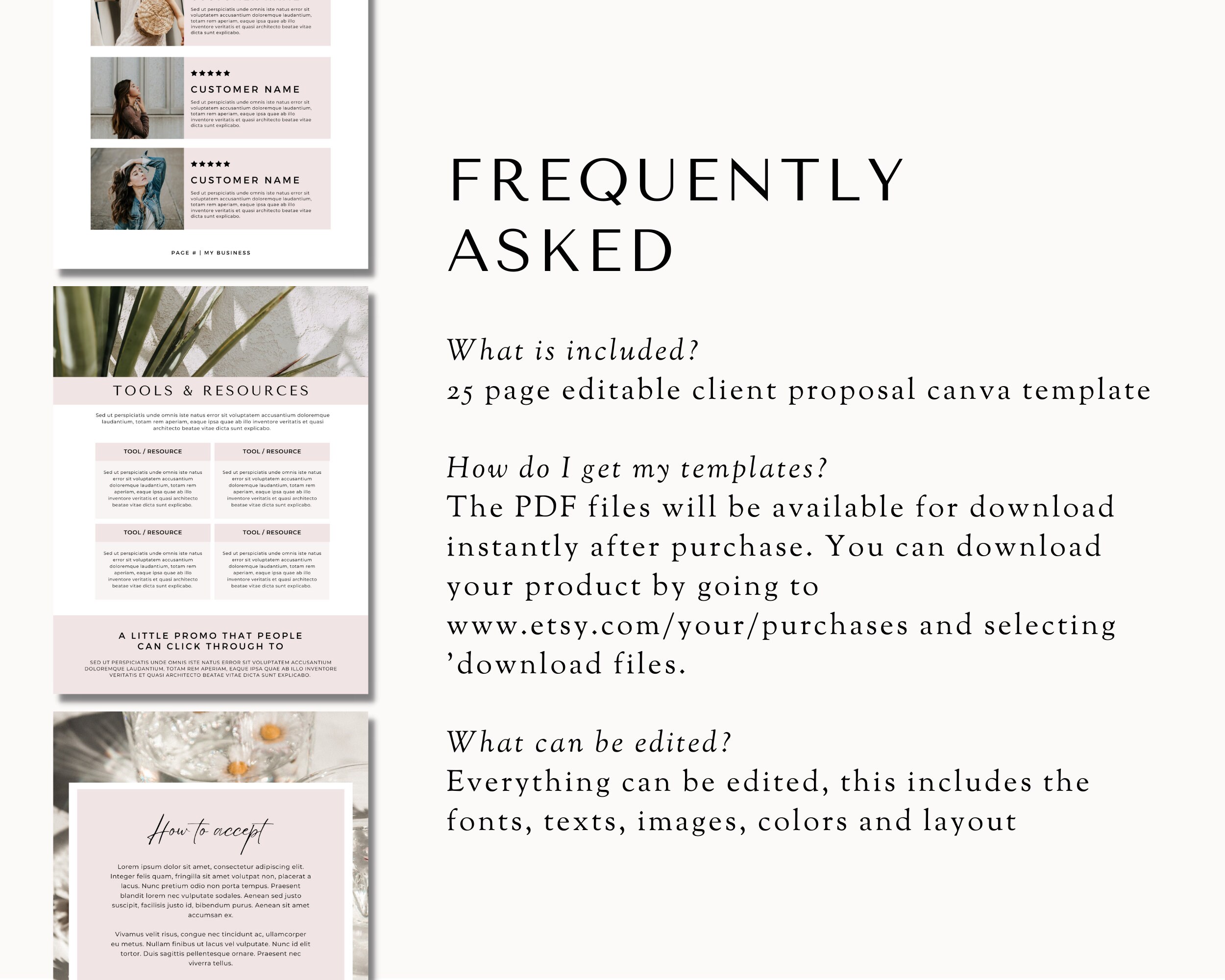 Client Proposal Template, Business Proposal Template, Virtual Assistant