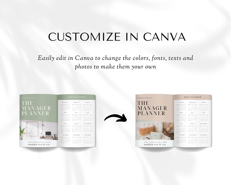 Manager Planner, Printable Work Planner, Business Planner Printable PDF ...