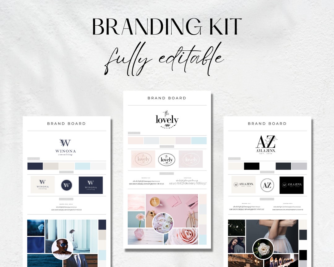 DIY Branding Package Template, Logo Kit, Business Branding Template ...