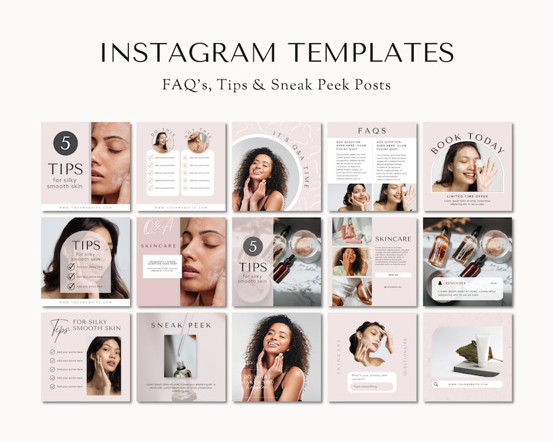 Beauty Instagram Template, Beauty Instagram Post, Beauty Salon Social ...