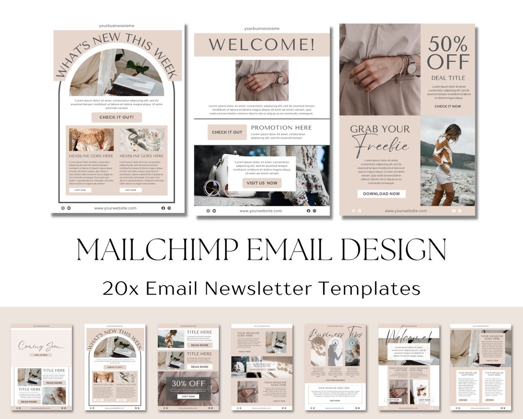 Mail Chimp Email Template, Email Template Canva, Email Template Design ...