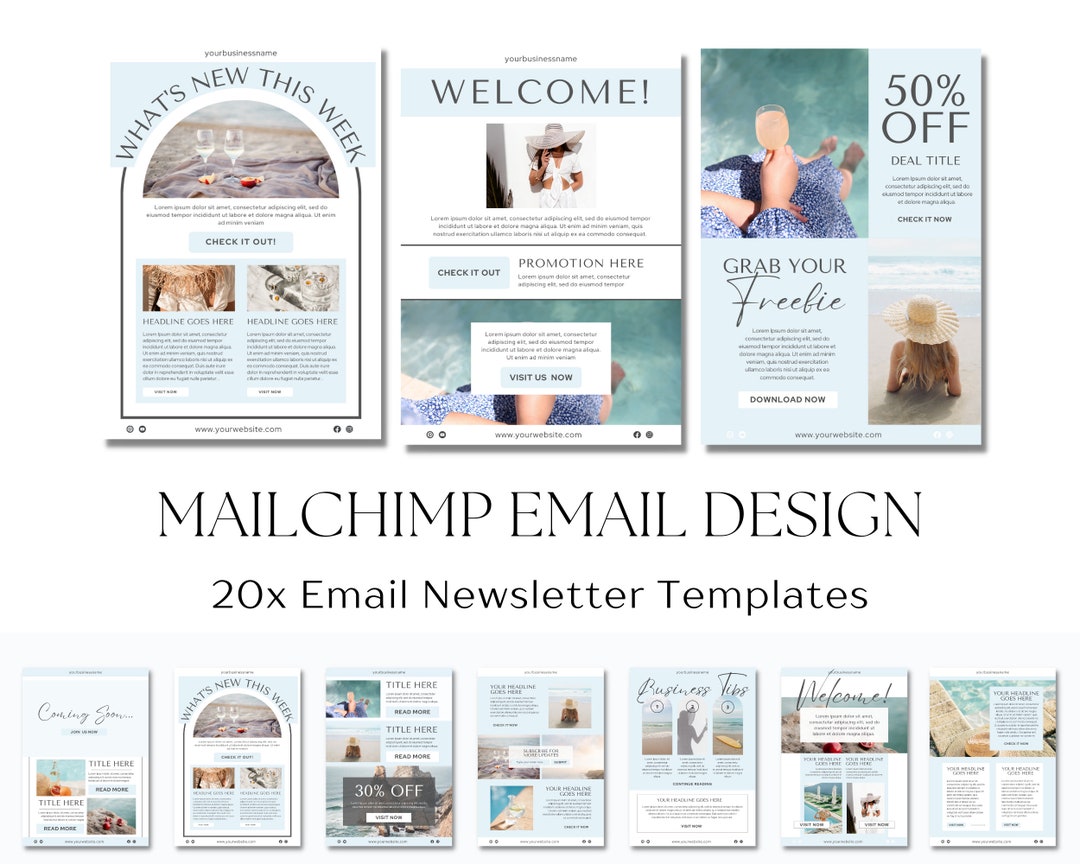 Mail Chimp Email Template, Email Template Canva, Email Template Design ...