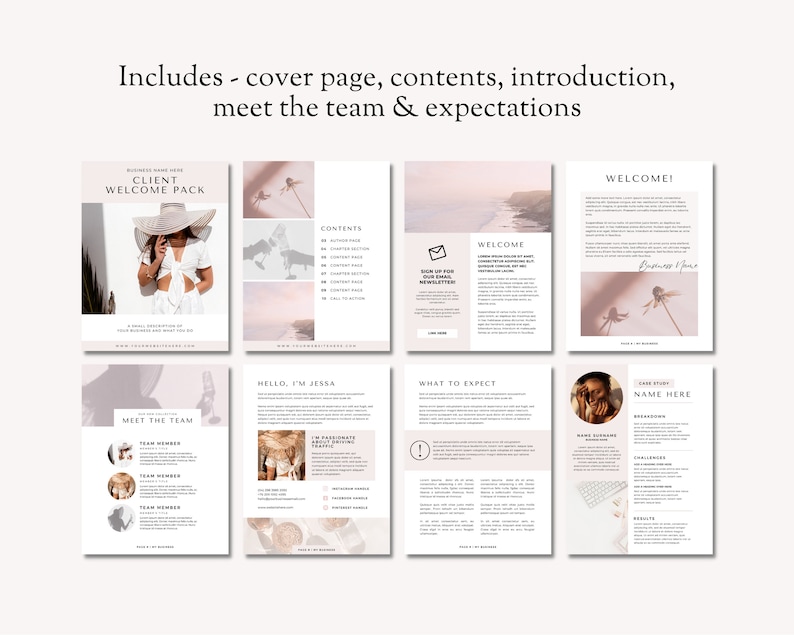 Client Welcome Packet Template New Client Service Guide - Etsy