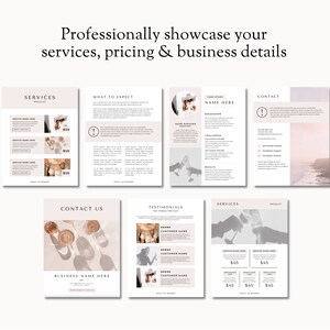 Services & Pricing Guide Template, Price List, Business Price List ...