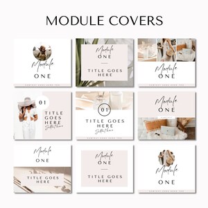 Module Cover Templates, Course Creator Templates, Online Course Module ...