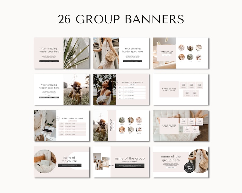 Banner Canva Template, Group Banner Template Canva, Facebook Group ...