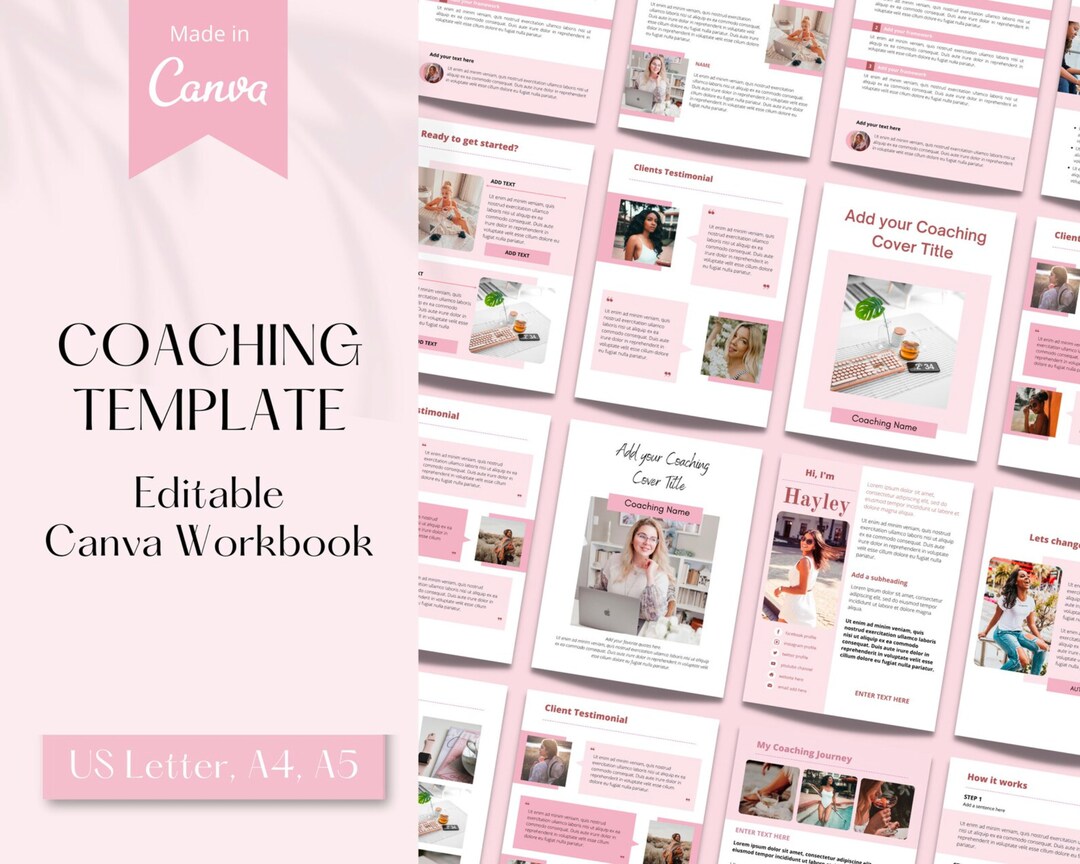 Coaching Worksheet, Coaching Canva Templates, Coaching Tools Templates ...
