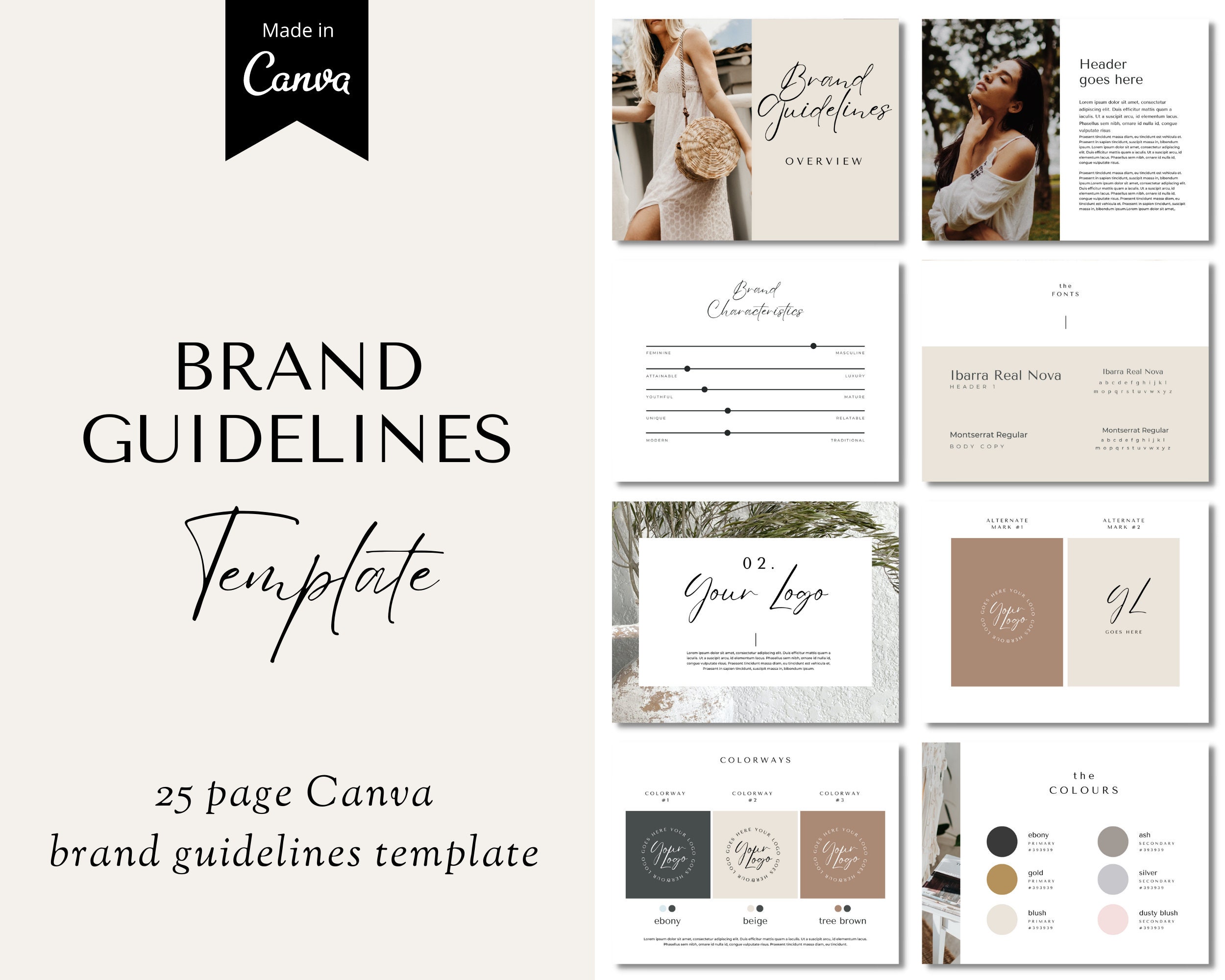 Brand Guidelines, Branding Guidelines Canva, Branding Guidelines Template, Brand Style Guide ...