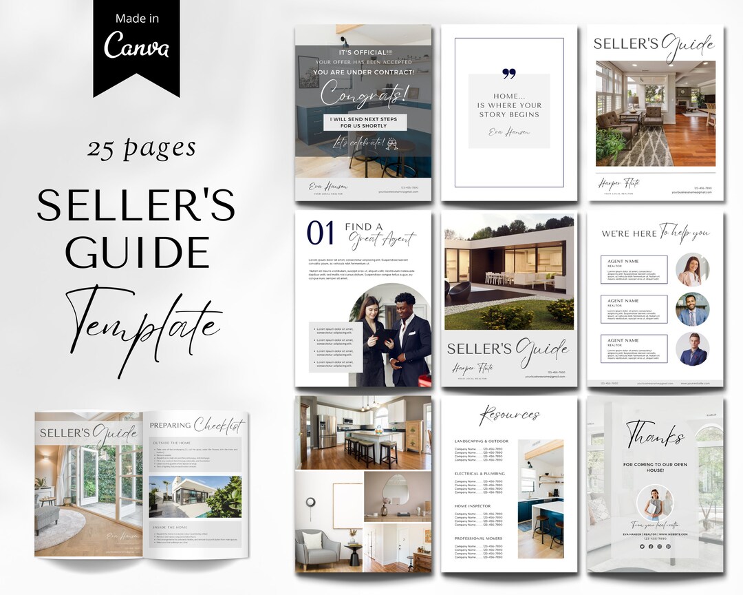 Real Estate Seller Packet & Questionnaire Bundle, Seller Guide Workbook ...