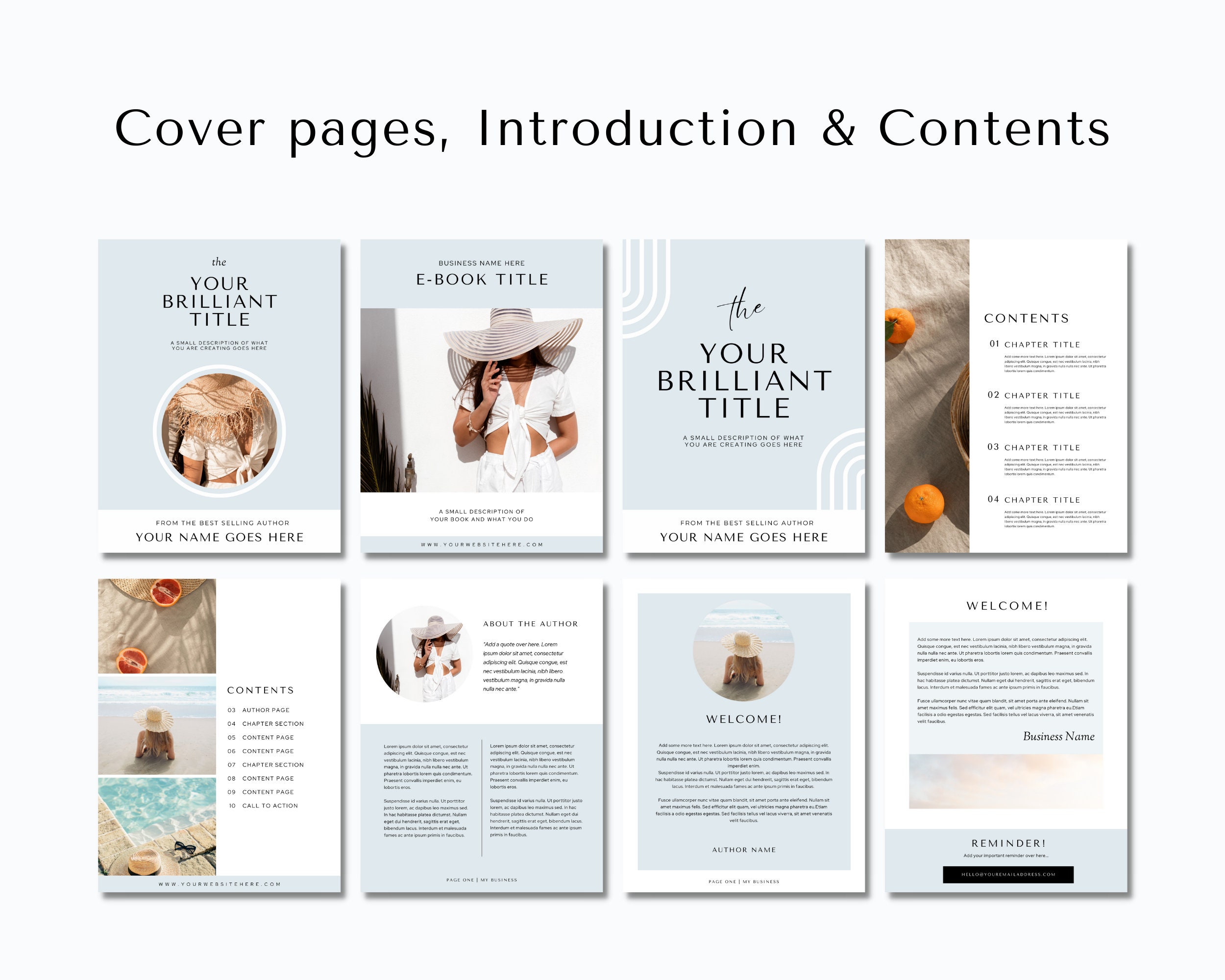 50 Page Ebook Template Canva, Editable Ebook Template, Ebook Digital ...