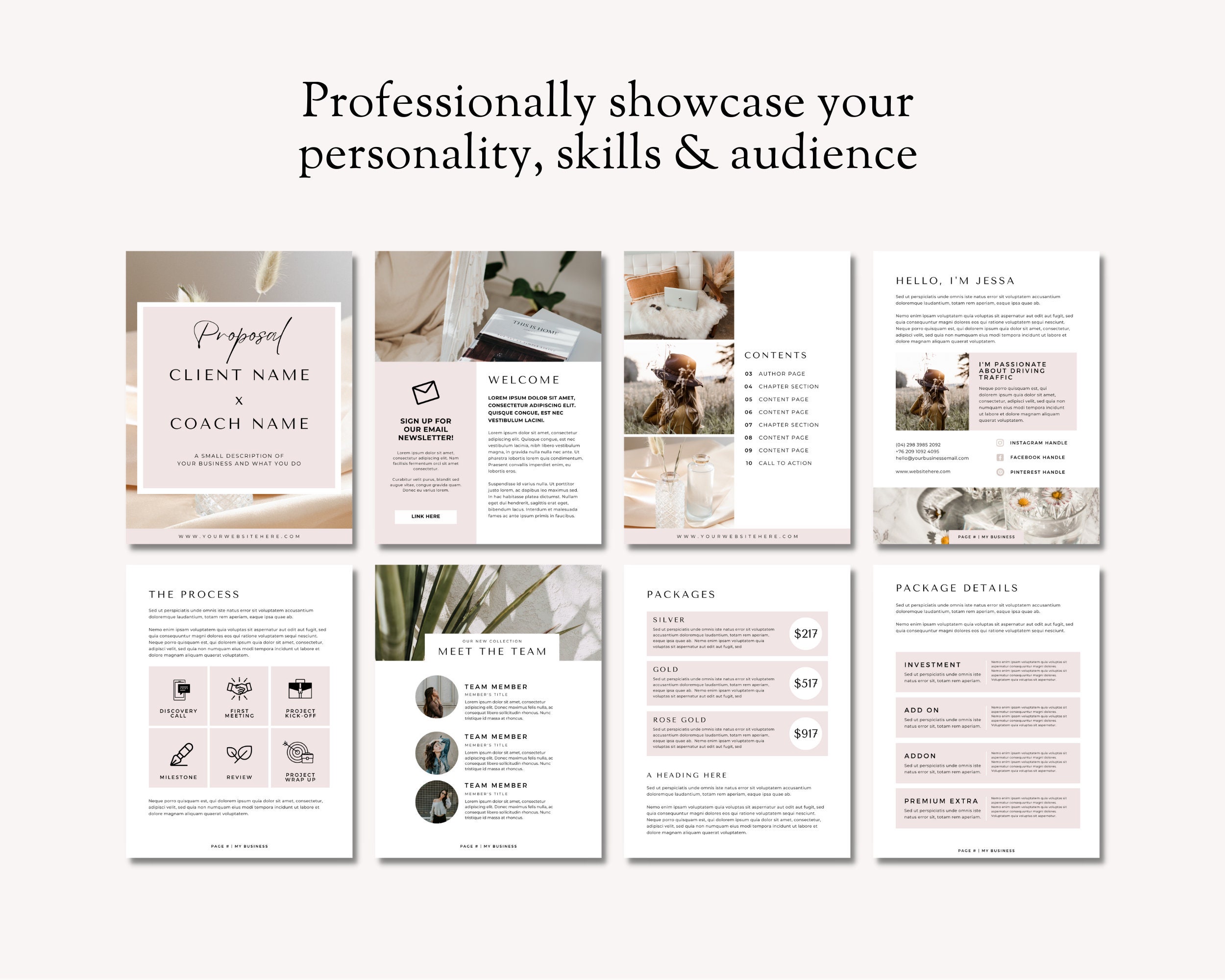 Client Proposal Template Business Proposal Template Virtual - Etsy