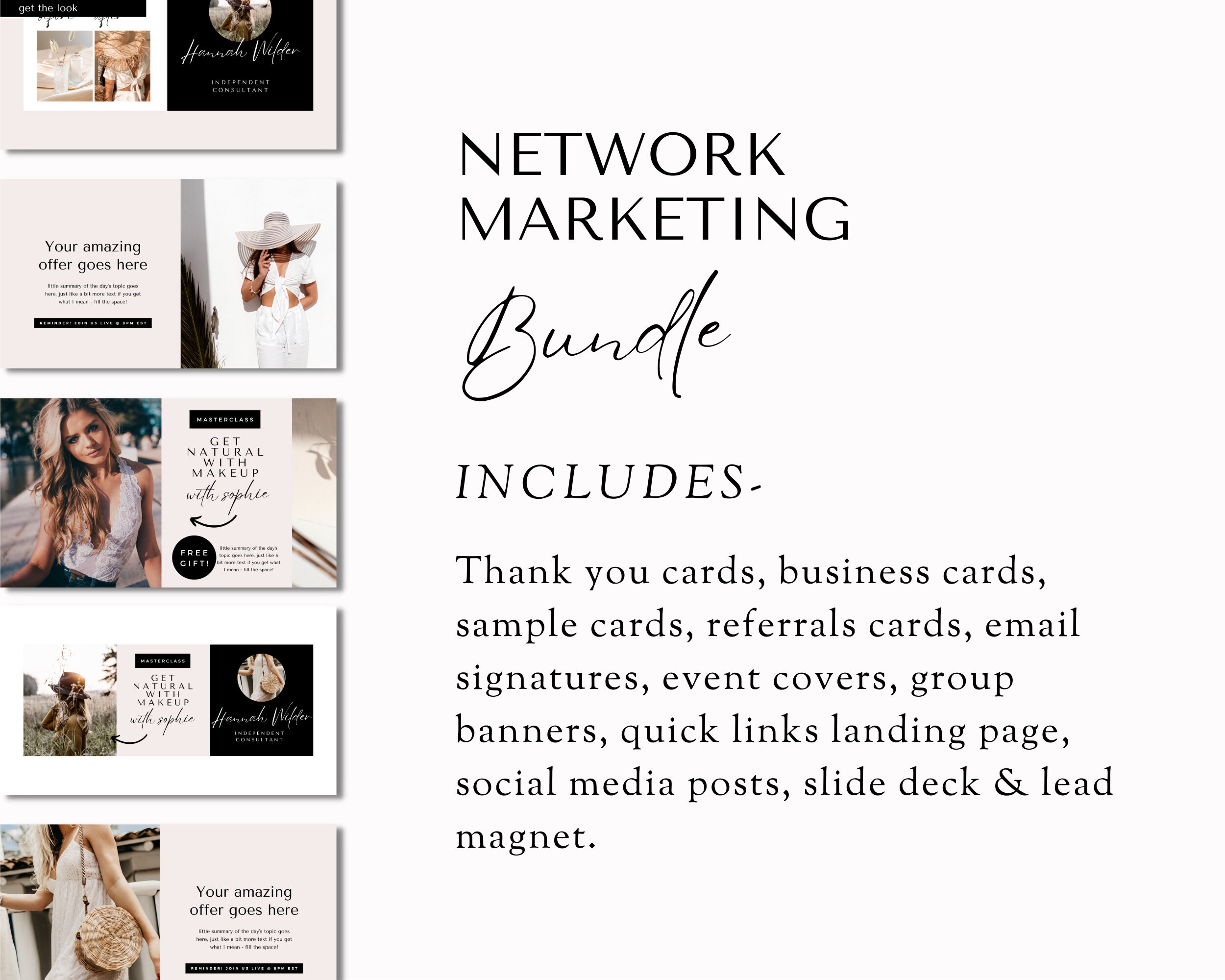 Network Marketing Bundle, MLM Canva Templates, MLM Business Planner ...