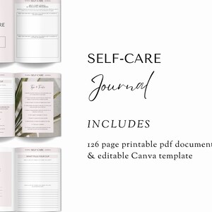 Self Care Template Bundle, Self-care Templates, Self Care Journal, Self ...
