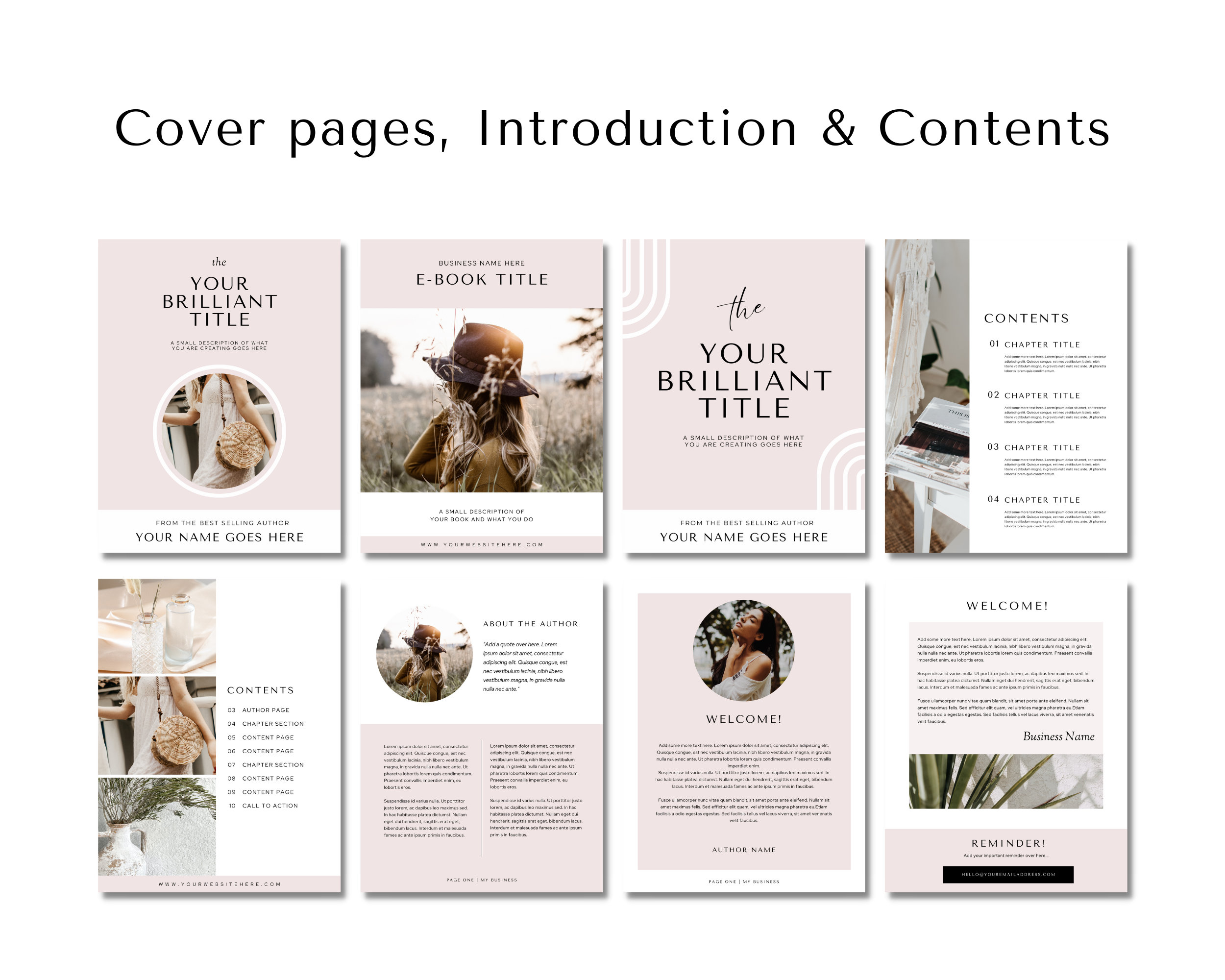 50 Page Ebook Template Canva, Editable Ebook Template, Ebook Digital ...