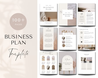 Small Business Plan Template, Business Planner Proposal, Start up Work ...