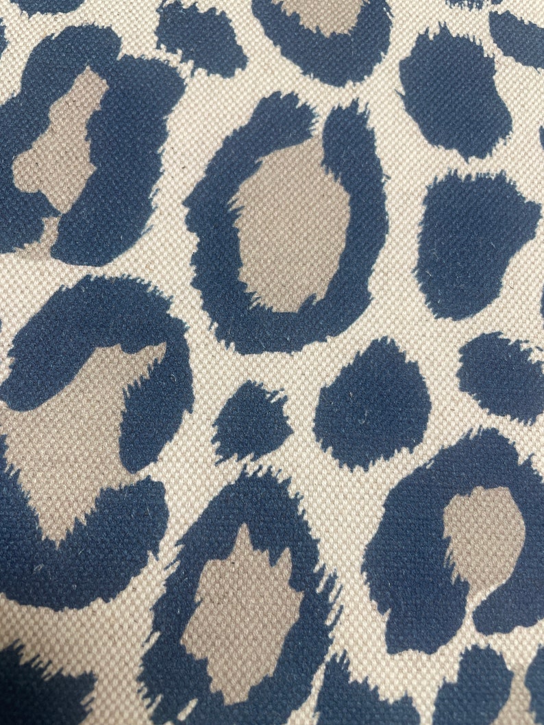 Anna French / Thibaut Upholstery Fabric ~ African Leopard / Navy ...
