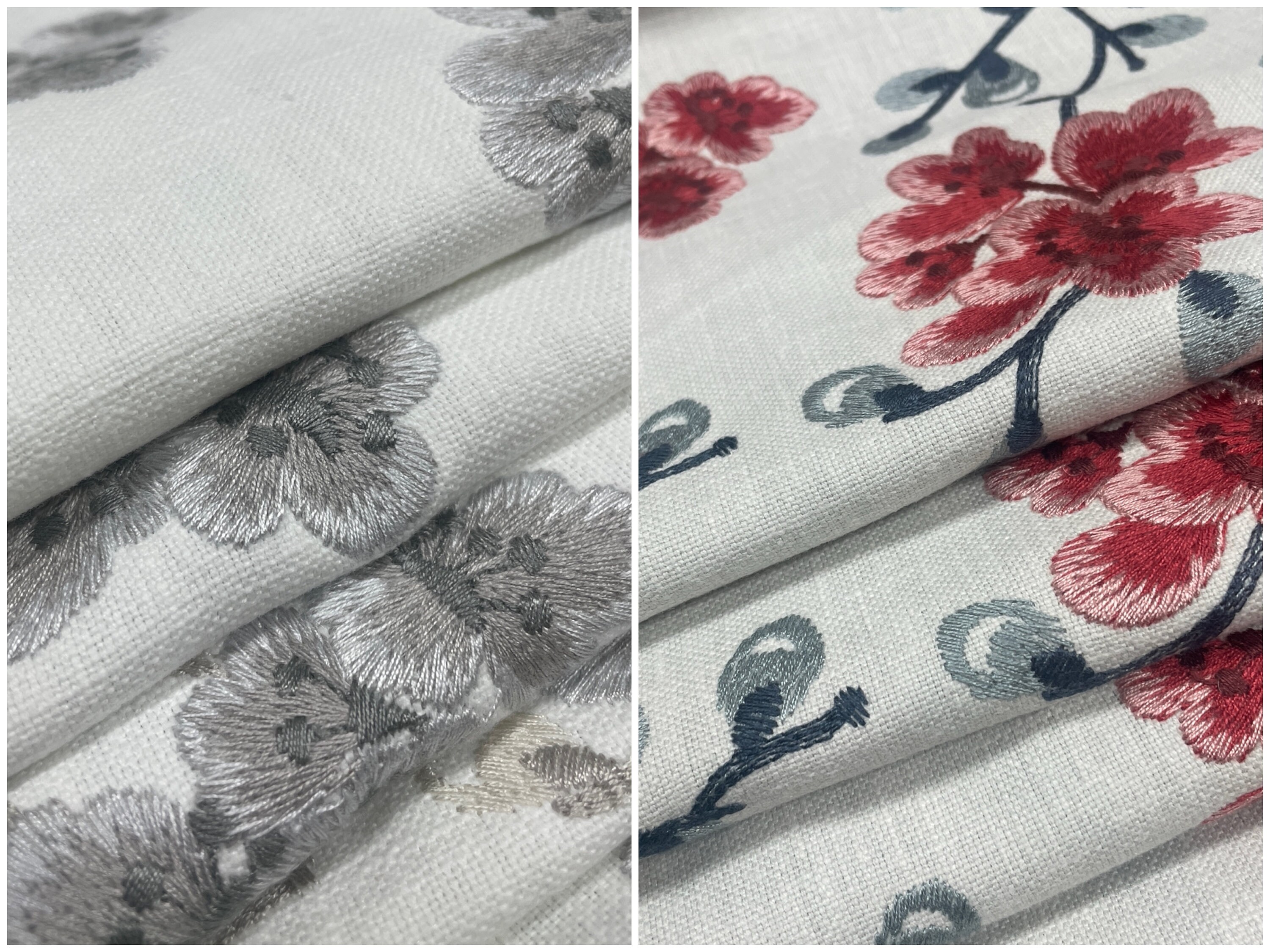 Carole Upholstery Fabric ~ Darling Blooms in the Colors Plum Berry ...