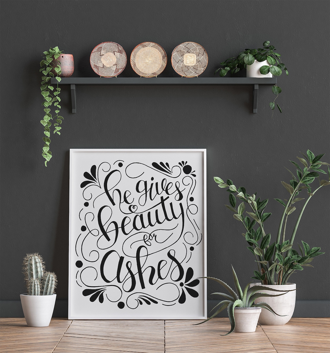 Christian Wall Art / Bible Verse Home Decor / Scripture Printable Gifts ...