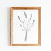 Lavender Line Art Print / Floral Art Print / Lavender Wall Art / Flower ...