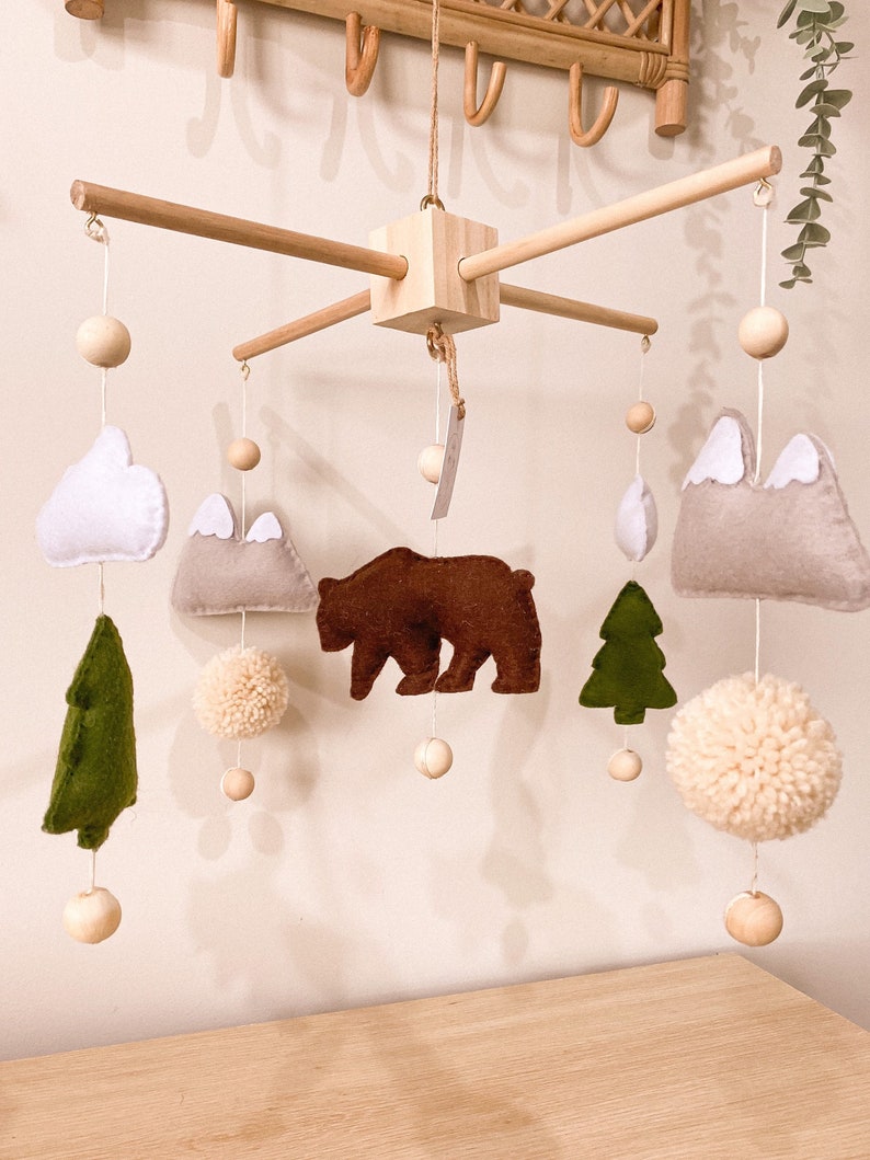 Woodland Themed Baby Mobile - Etsy