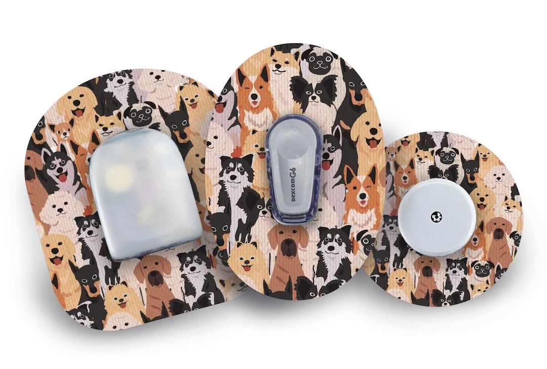Happy Dogs Patch for Freestyle Libre, Dexcom G6, Omnipod, & Medtronic ...