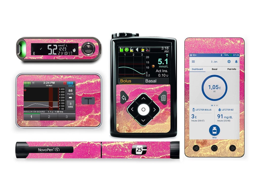 Pink Marble Sticker for Diabetes Devices - Etsy