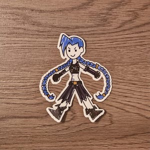 Jinx Scribble Sticker - Arcane - Etsy