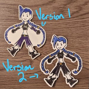 Jinx Scribble Sticker - Arcane - Etsy