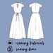 Keyhole Dress Sewing Pattern Printable PDF Sewing Pattern Tie Wrap ...