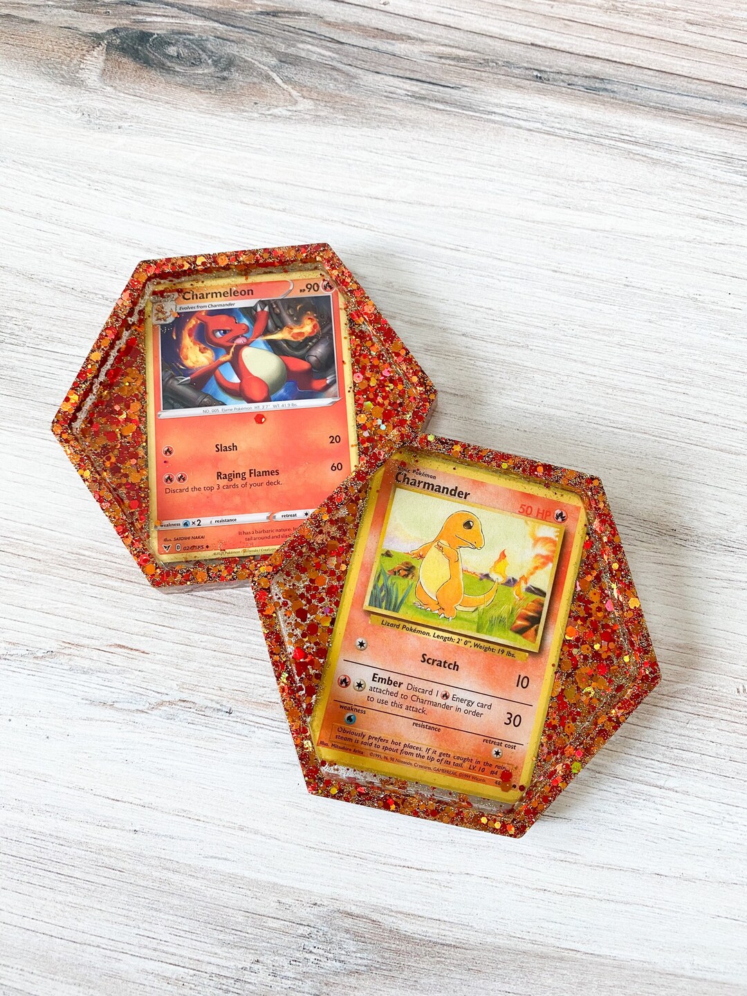 Custom Pokémon Card Coasters Fire Type Choose Your Pokémon - Etsy