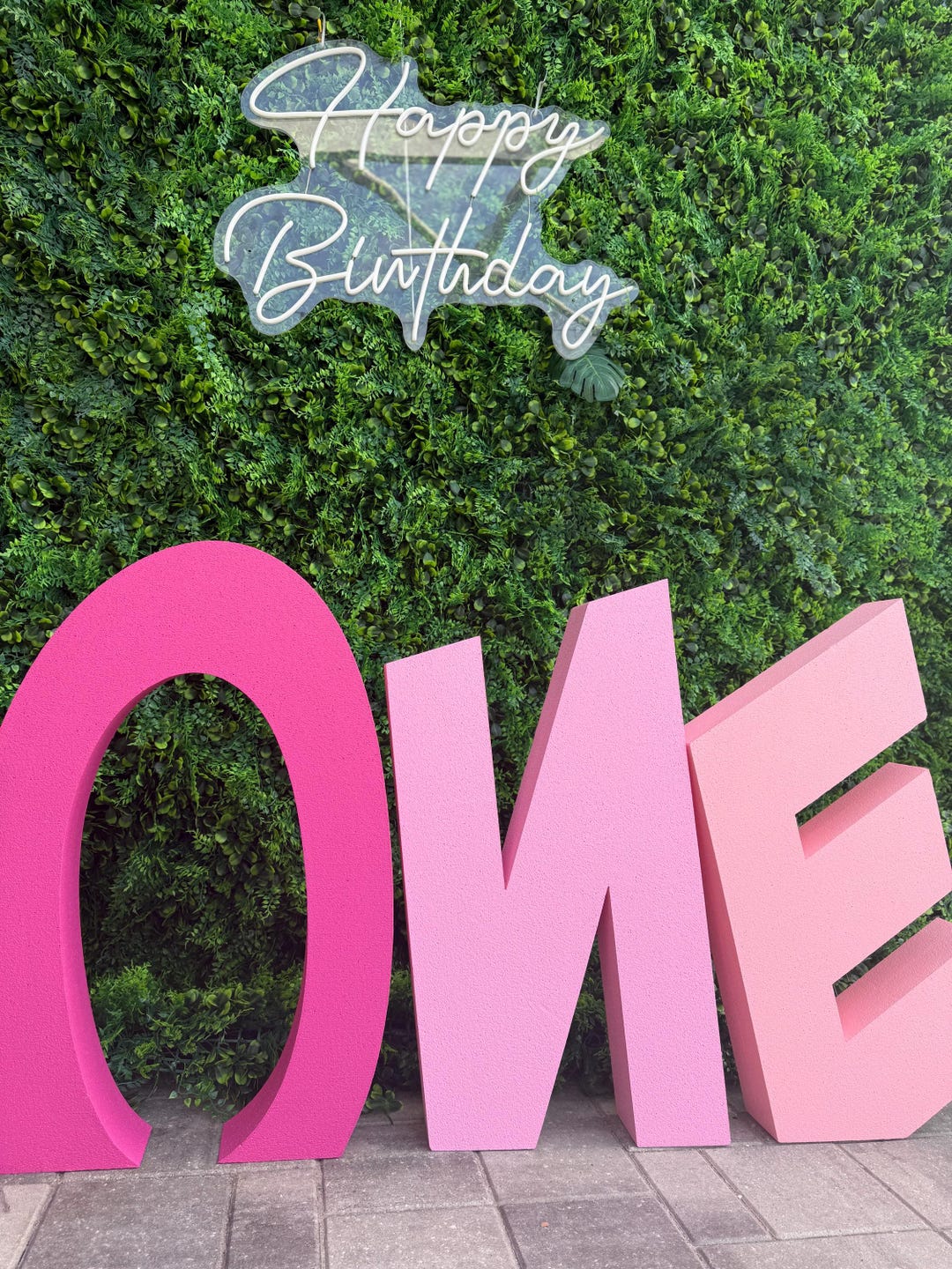 Sunken Foam Letters, Party Decorations,photo Shoot Decor, Unpainted ...