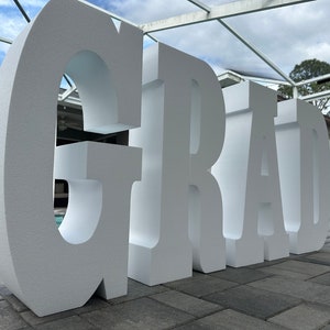 Grad Letters Table Base | Graduation | Events - Etsy