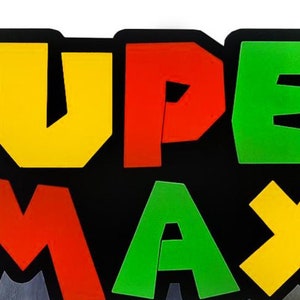 Super Mario Letters - Etsy