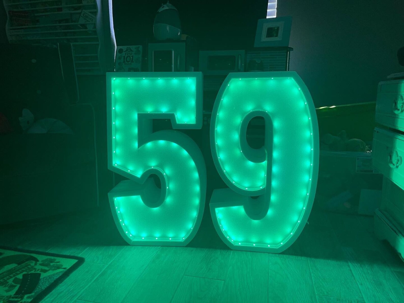 Marquee Numbers - Etsy