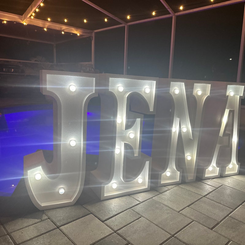 Large Light up Letters - Etsy