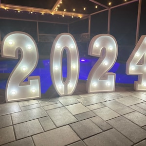 Big Marquee Light up Numbers | Letters Perfect for Birthday ...