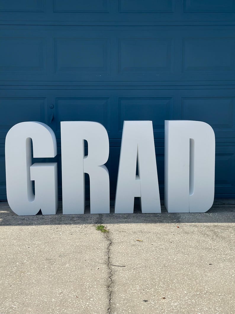Grad Letters Table Base | Graduation | Events - Etsy
