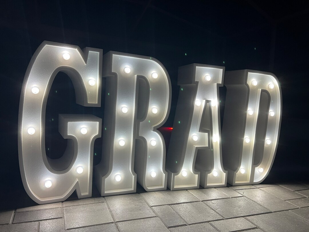 Grad Marquee Letters - Etsy
