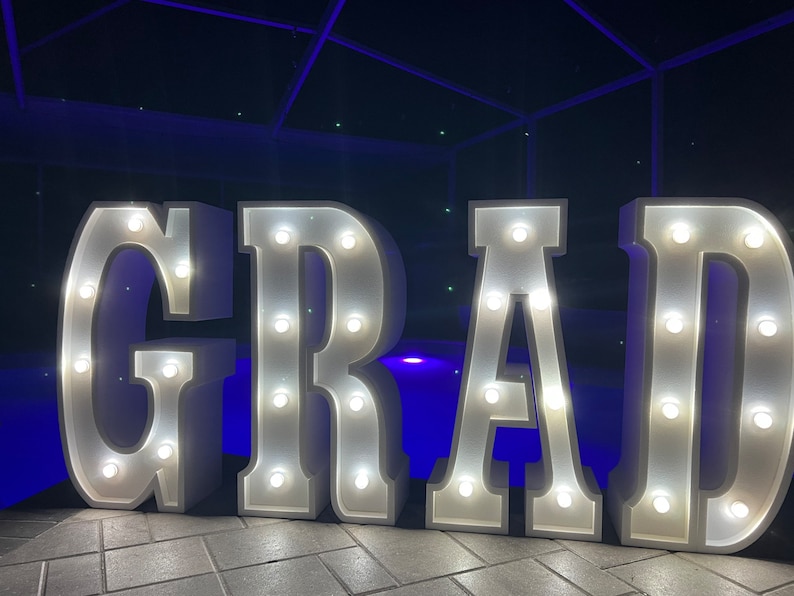 Grad Marquee Letters - Etsy
