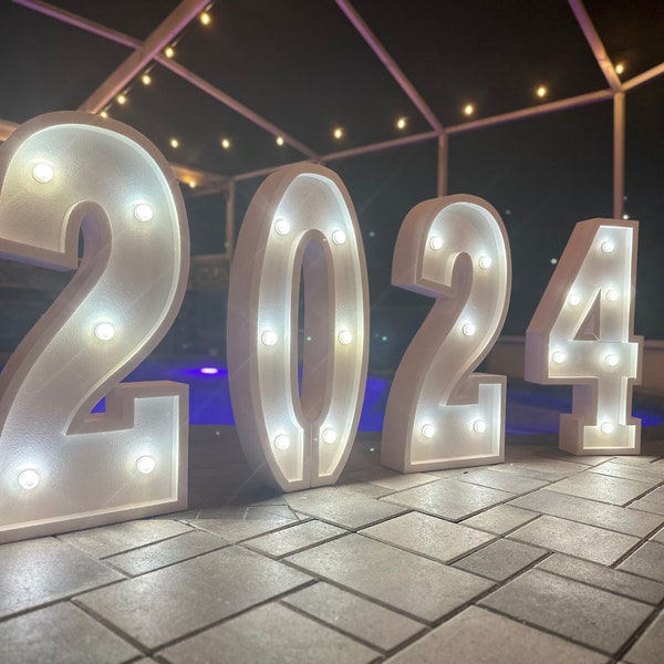 Light up Numbers - Etsy