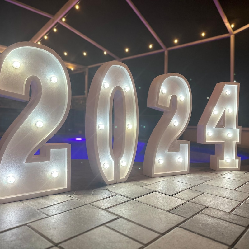 Light up Numbers - Etsy