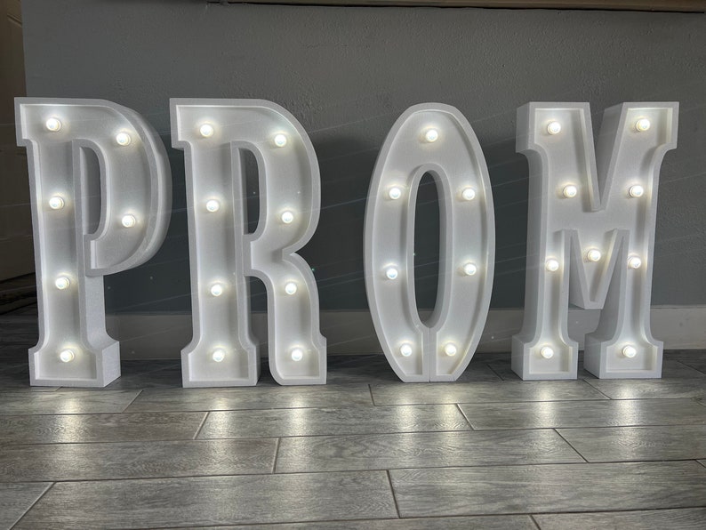 Prom Marquee Letters - Etsy