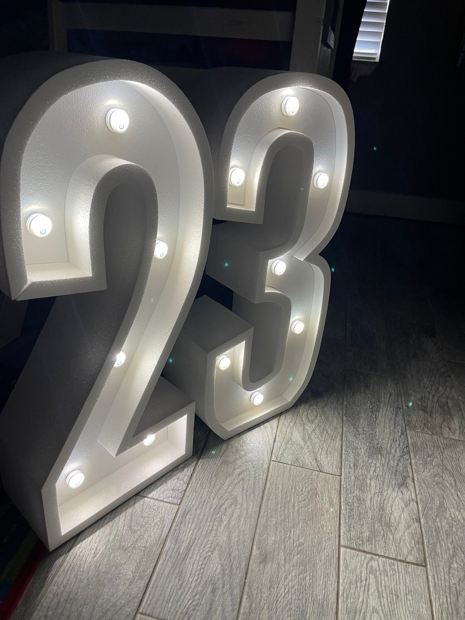 Marquee Numbers - Etsy