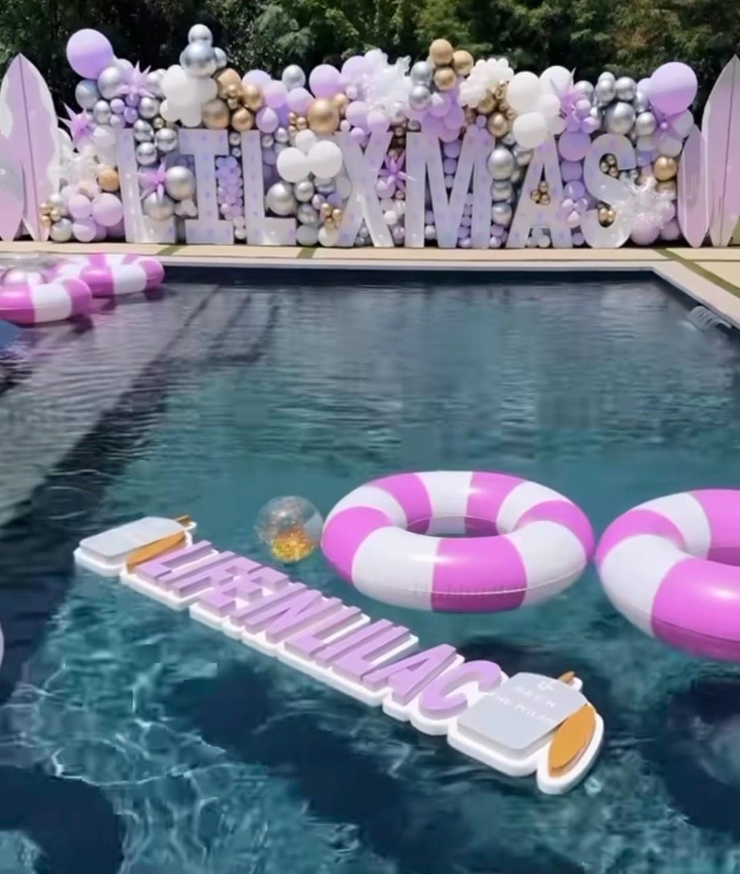 Custom Pool Signs, Logos, Pool Floating Names, Birthday, Company ...