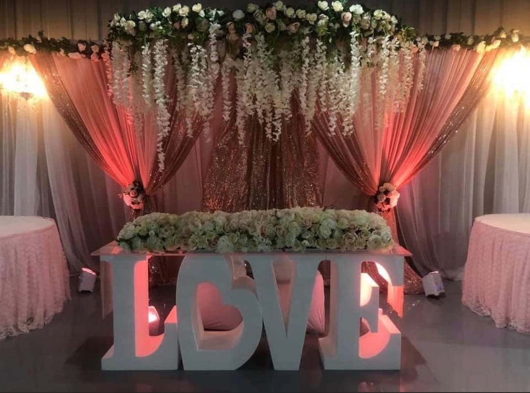 Large Foam Love Letters Table Base, Weddings, Proposals, Anniversary ...